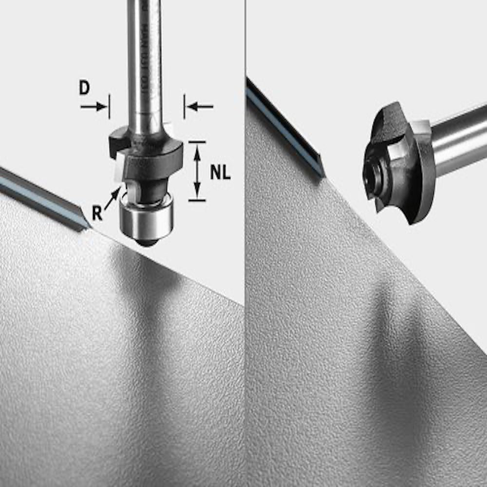 Festool Roundover cutter S8 HW R2 D20-KL OFK | The Color House