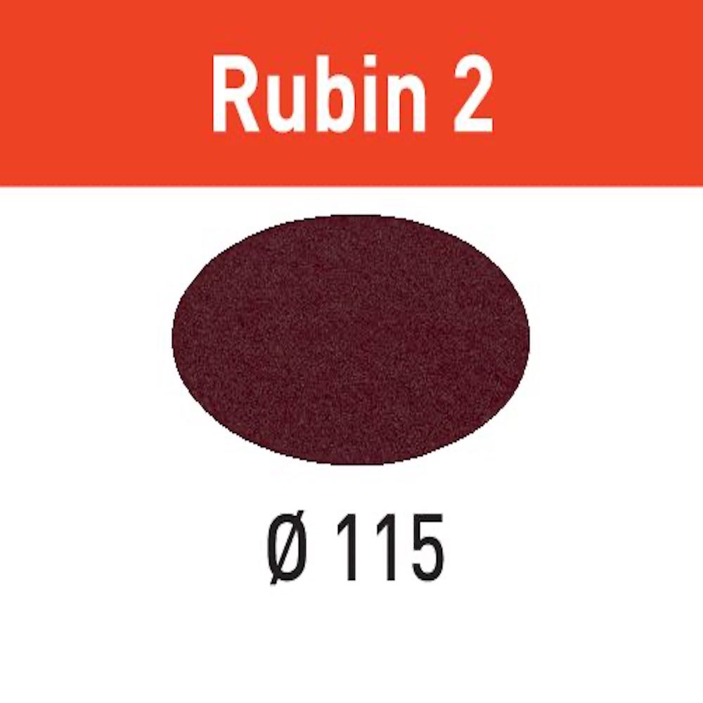 Festool Abrasive sheet STF D115 P60 RU2/50 Rubin 2 | The Color House ...